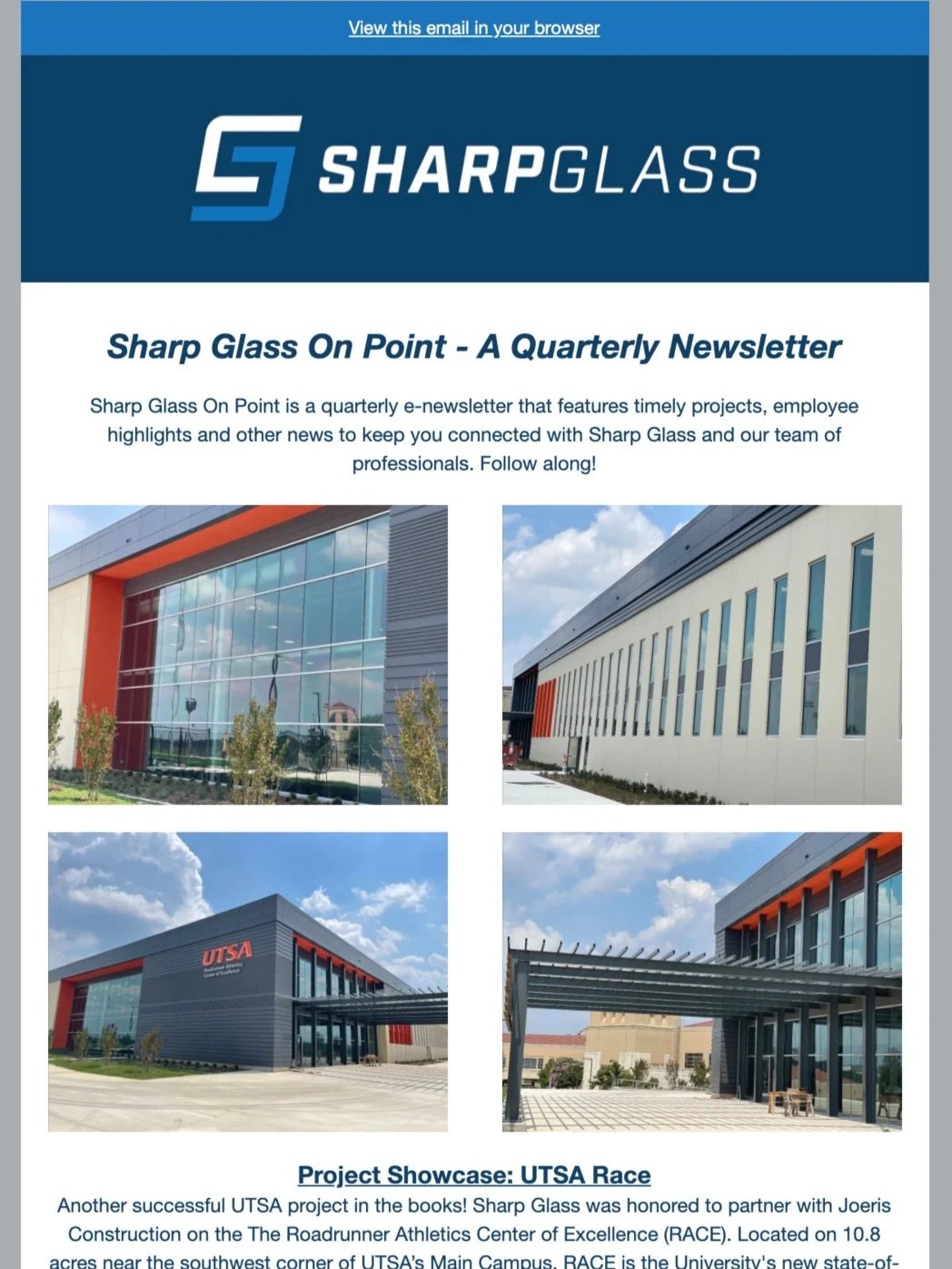 Newsletter Archive — Sharp Glass