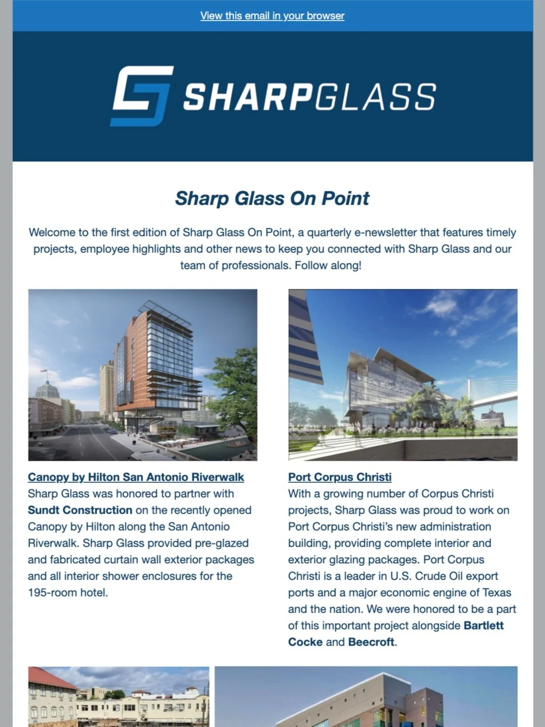 Newsletter Archive — Sharp Glass