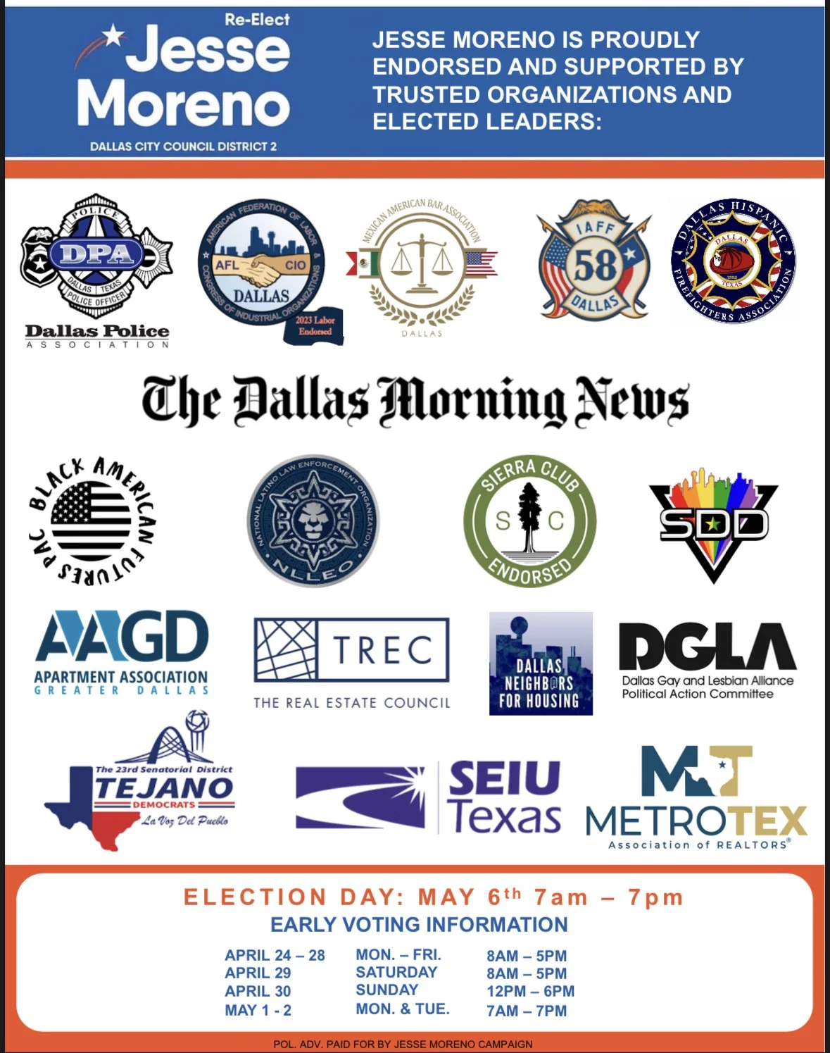 Endorsements — Jesse Moreno Campaign