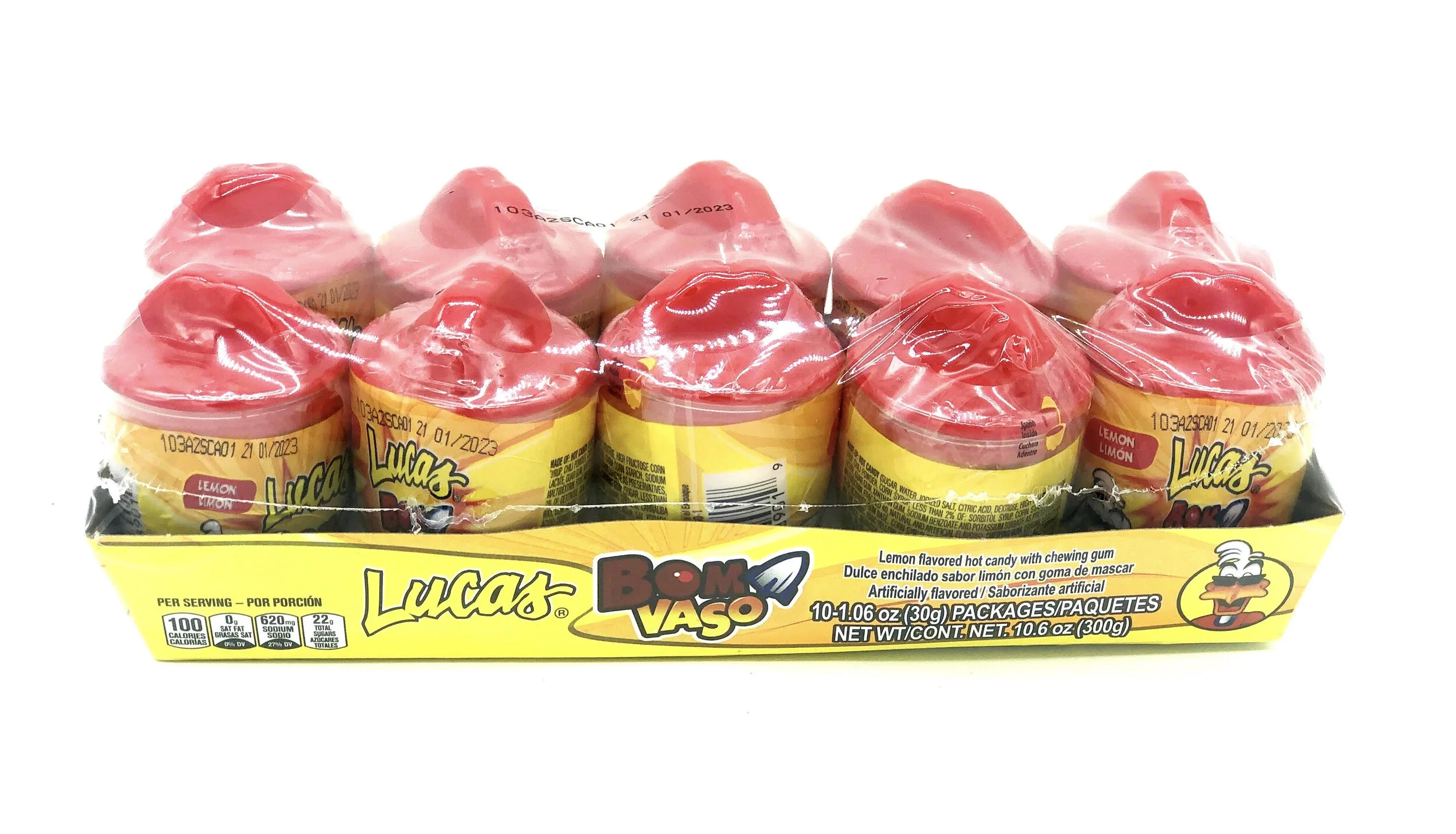 Lucas BomVaso Tamarind/Tamarindo Flavor 10 pieces per box — Dulfi.Us
