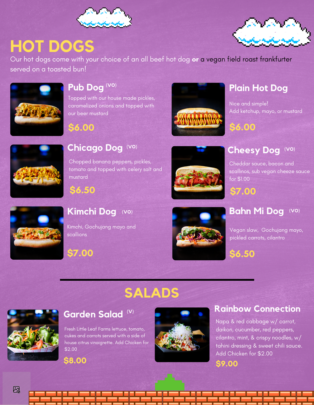 Menu — The Quarters