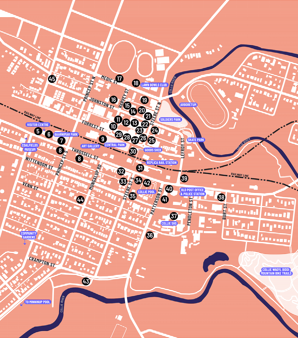 The Collie Mural Trail Map — Collie Mural Trail