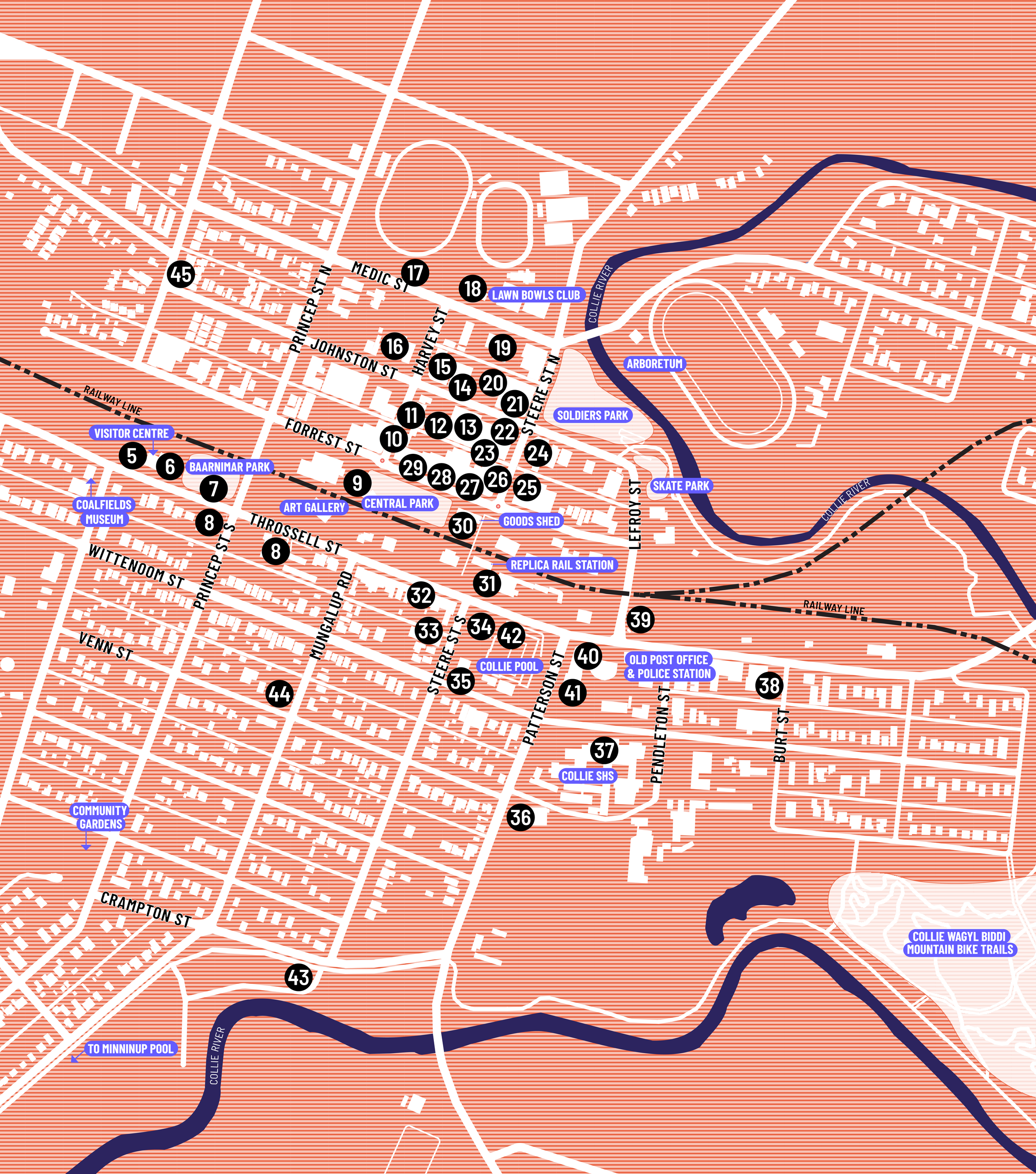 The Collie Mural Trail Map — Collie Mural Trail