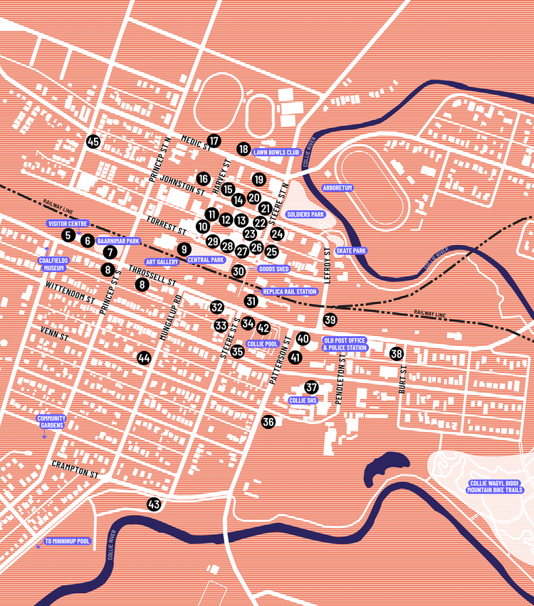 The Collie Mural Trail Map — Collie Mural Trail