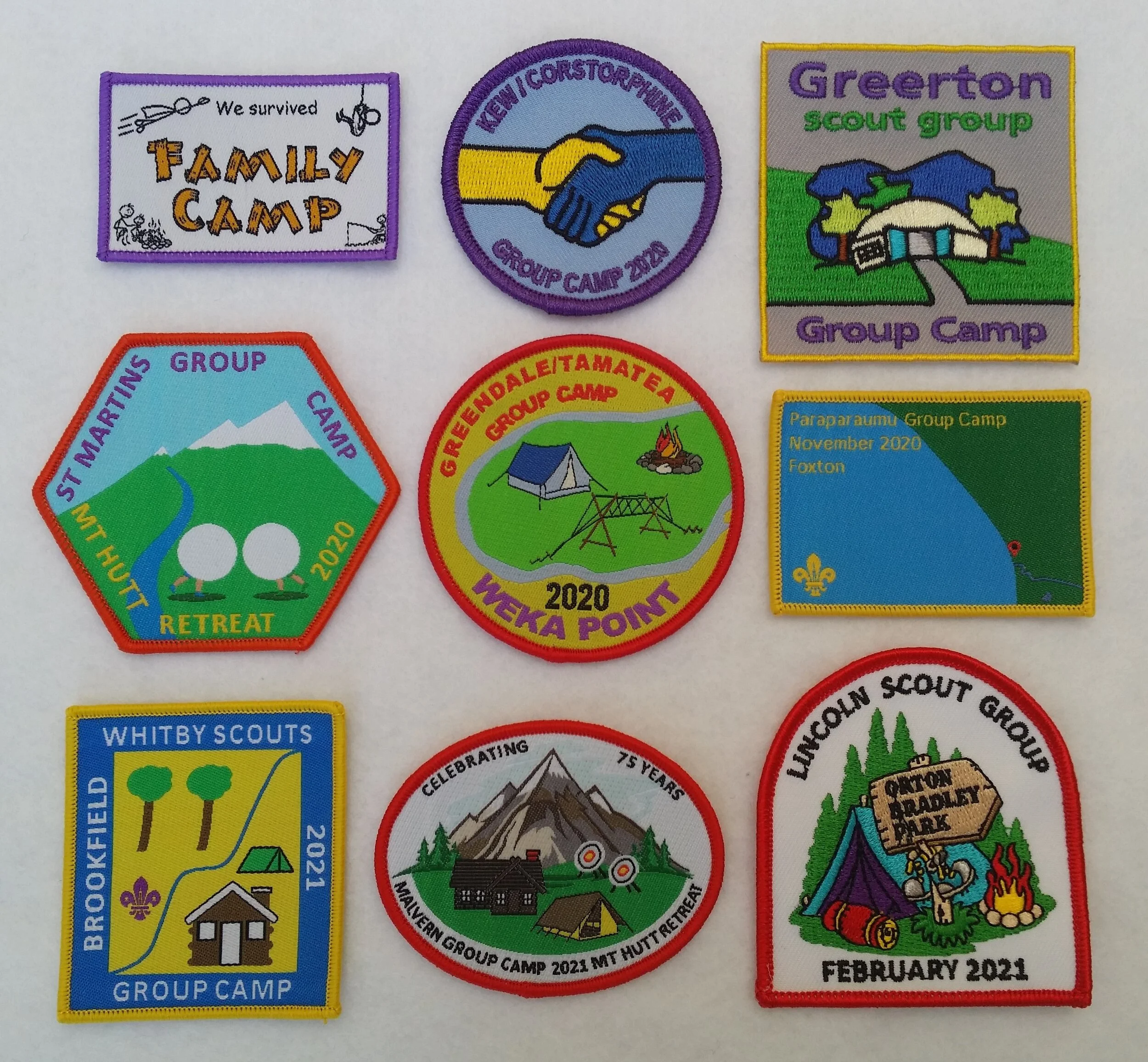 Group camp badges and patches — Belgique Badges