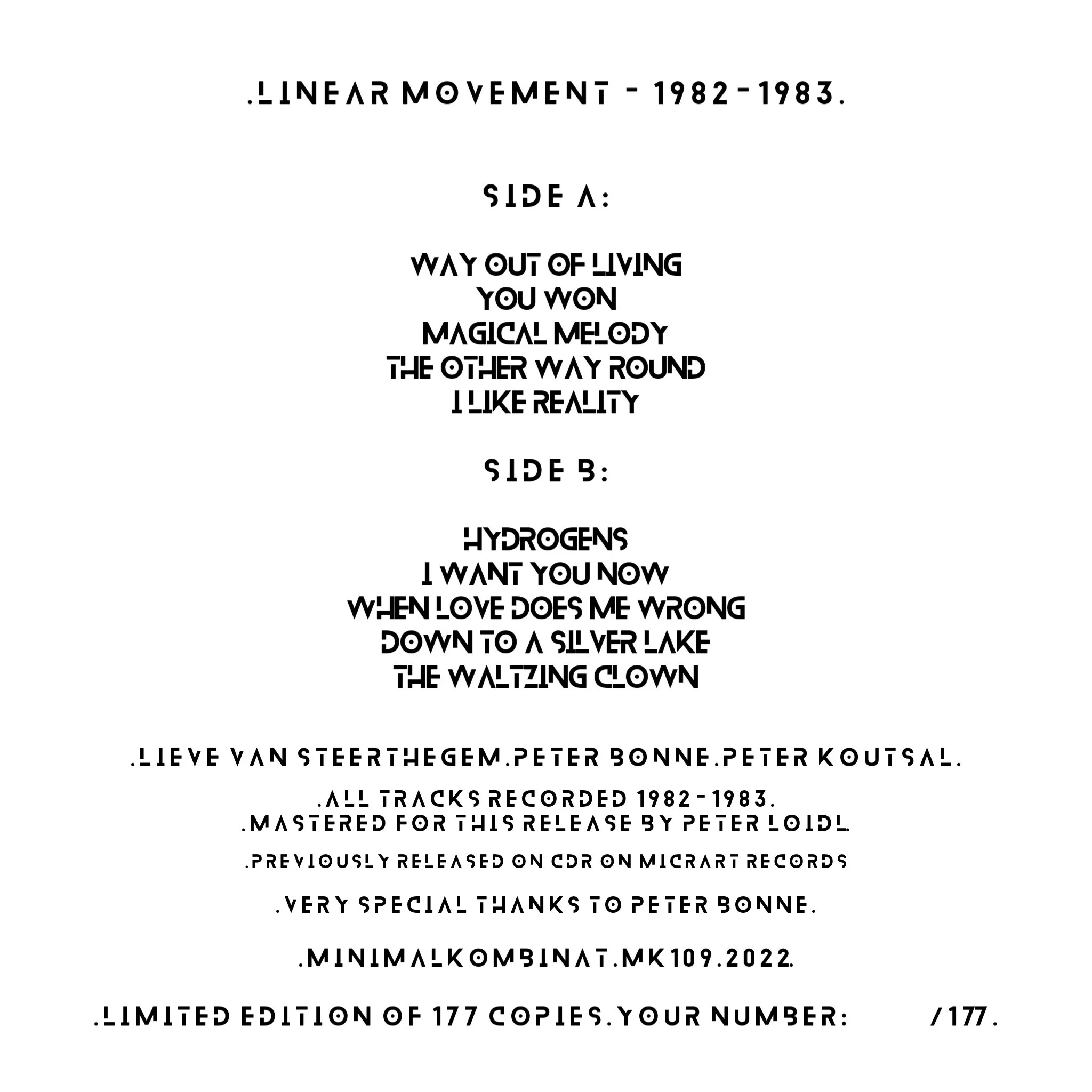 Linear Movement I Like Reality