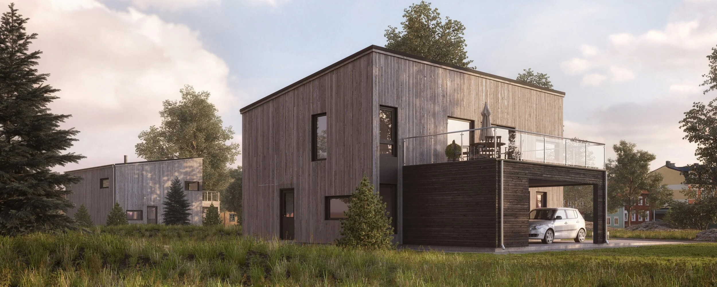 Moderne Hjem Funkishus Tradisjonelle Hus Herskapelige Hus Nybygg ...