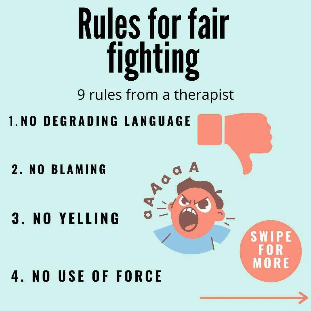 Rules for couples to manage conflict | Marriage Couples Therapy ...