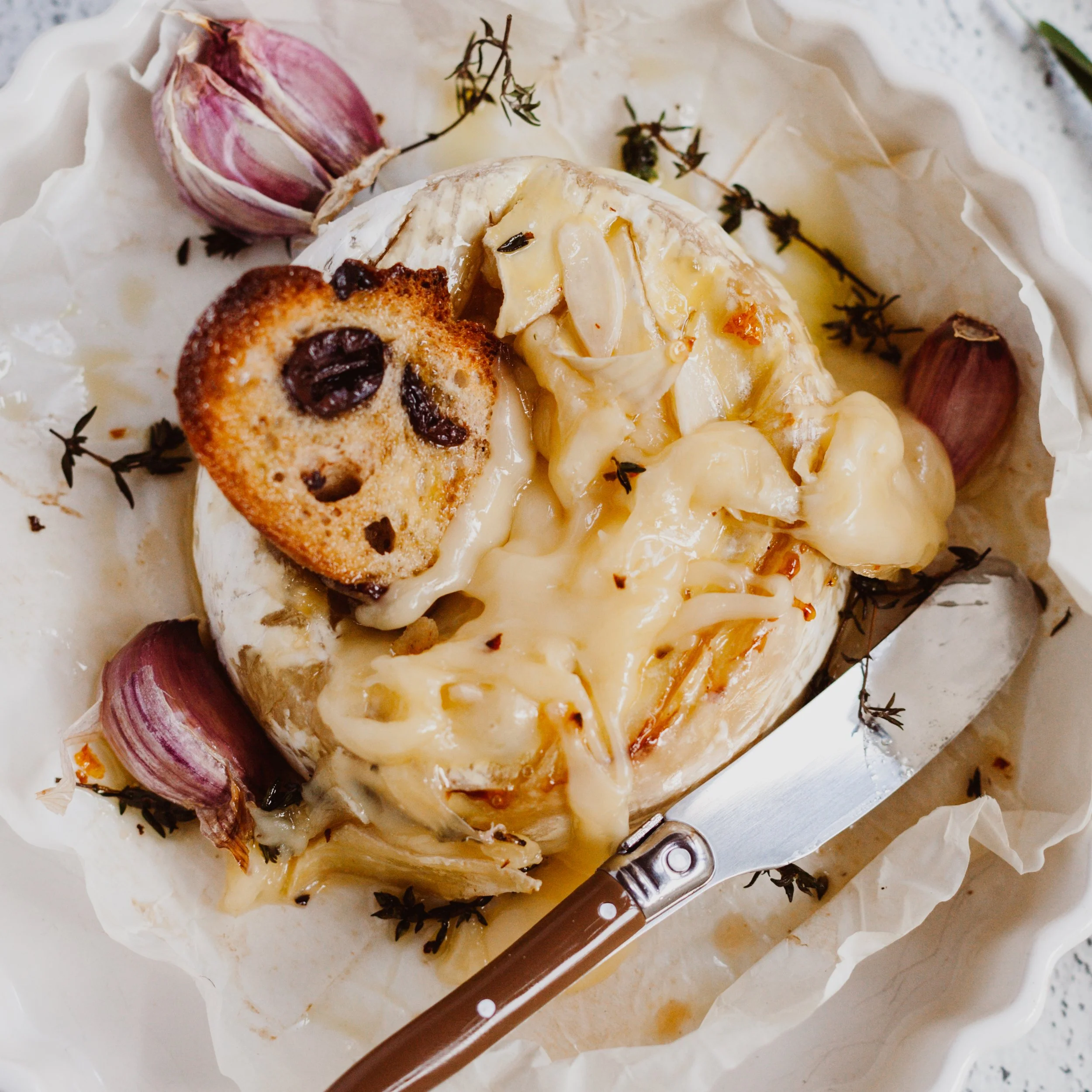 Honey and Garlic Baked Brie — Unicorn Cheese