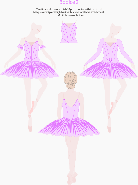 Classical Stretch Tutu PATTERN Multi Size 1A - Z4 (28 Sizes Included ...