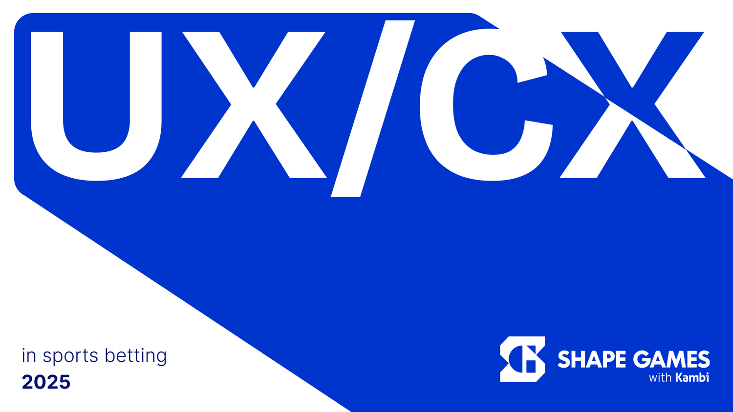 The UX Playbook 2025 — Shape Games