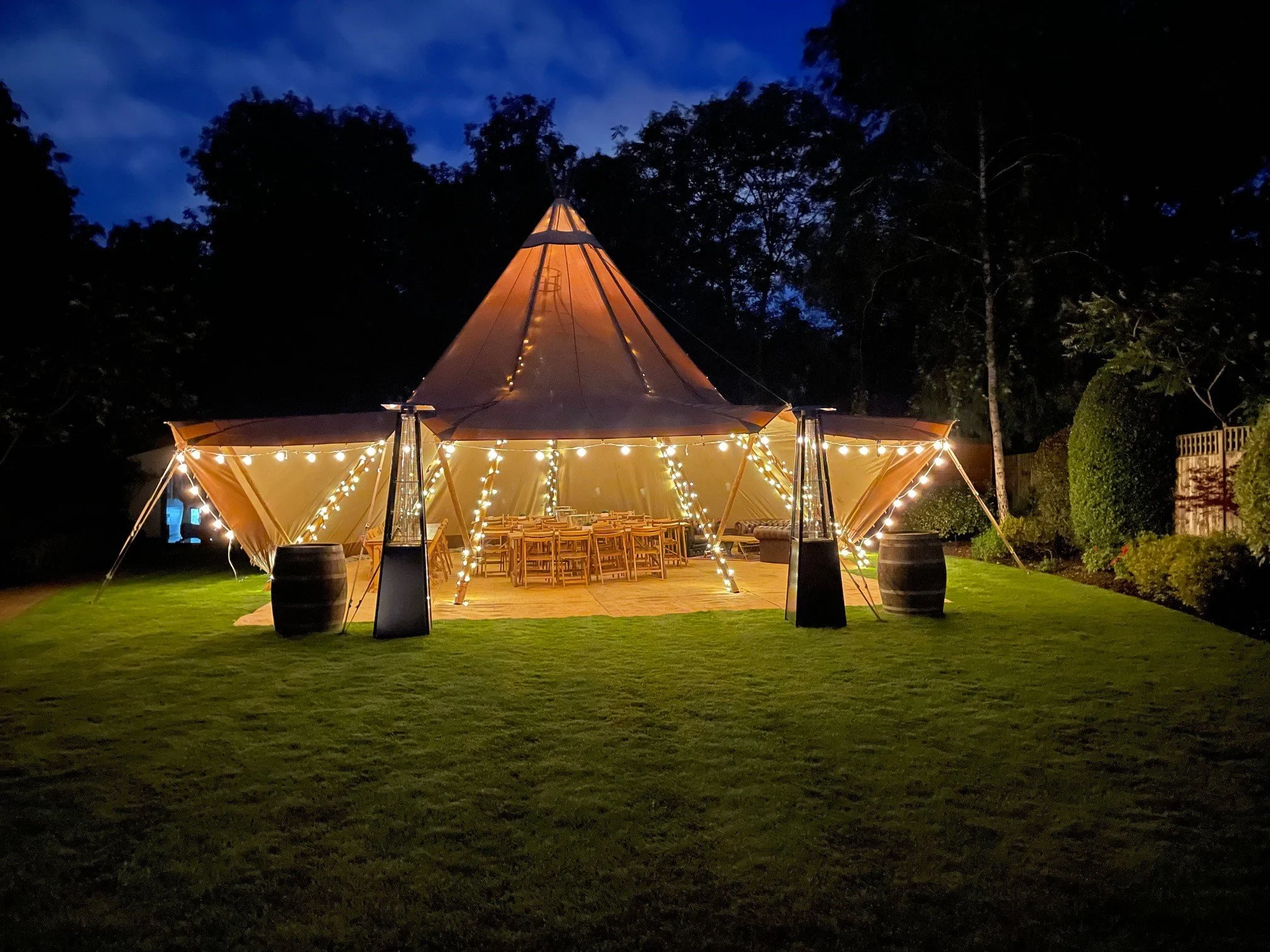 Tipi Marquee Tent Hire | Inclusive Clear Pricing | South East