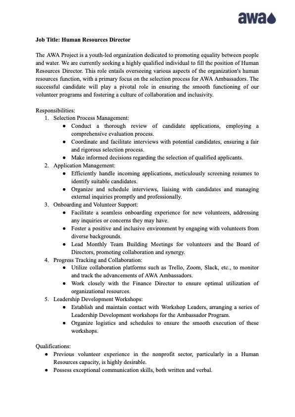 About 1 — The AWA Project