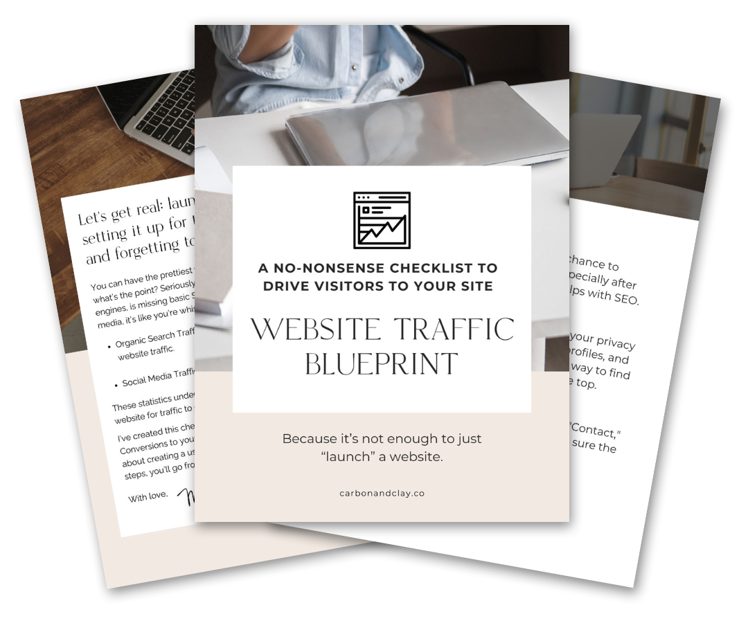 Website Traffic Checklist — Brand, Website and Funnel Build Services