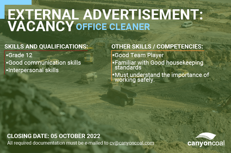 Careers Announcements — Canyon Coal