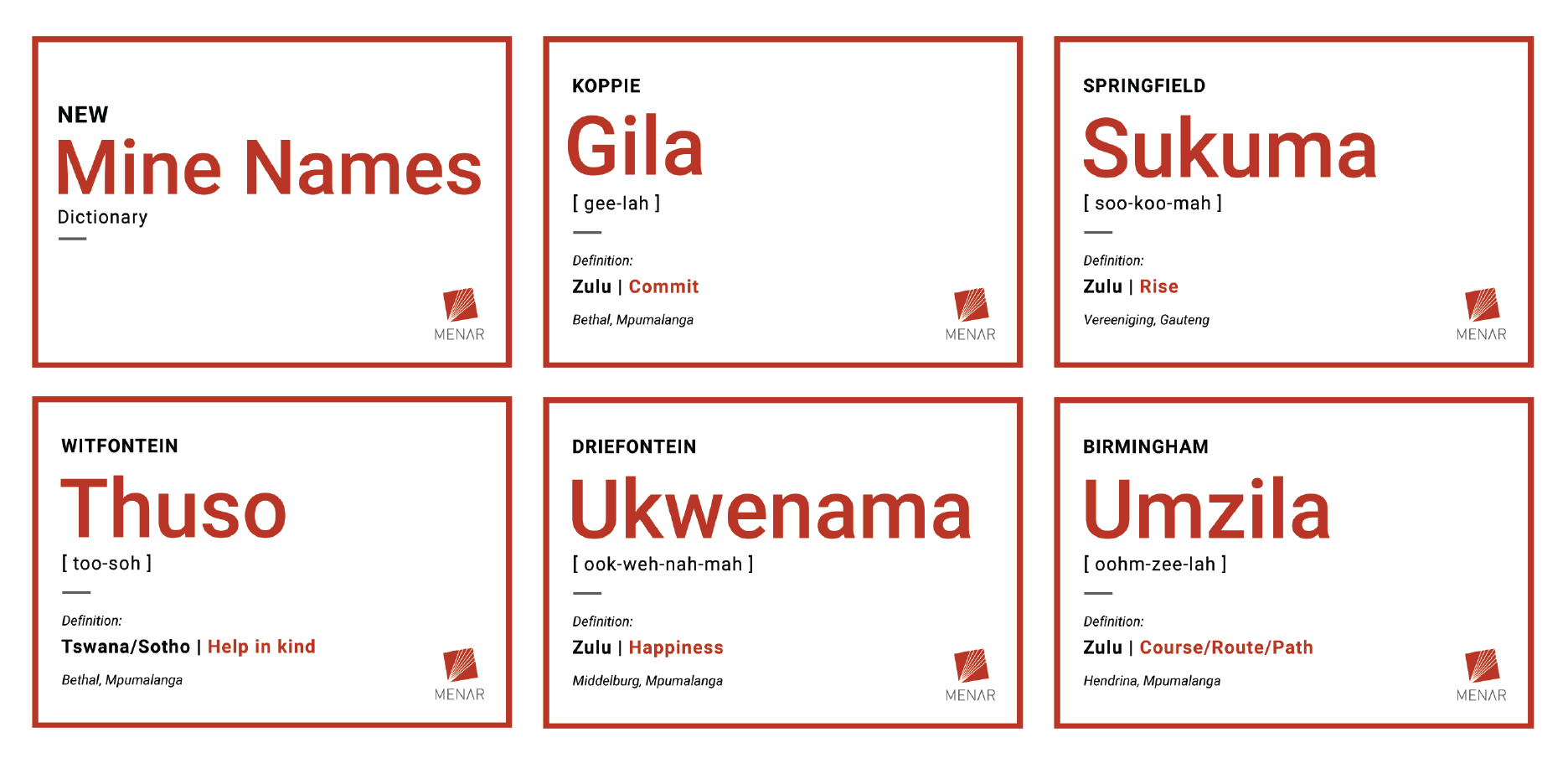 New Mine Names — Canyon Coal