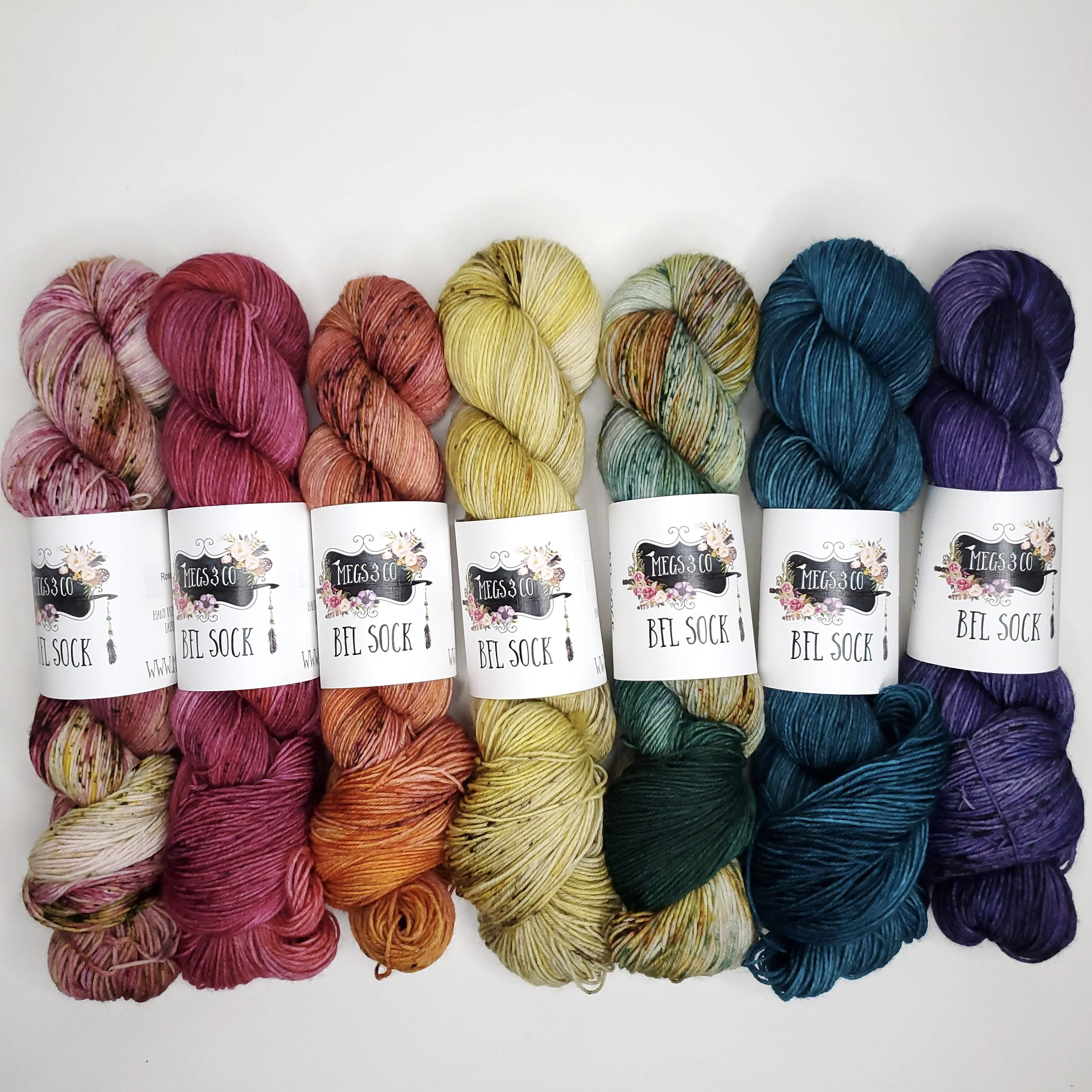 Color Gallery — Megs & Co Hand Dyed Yarn and Fiber