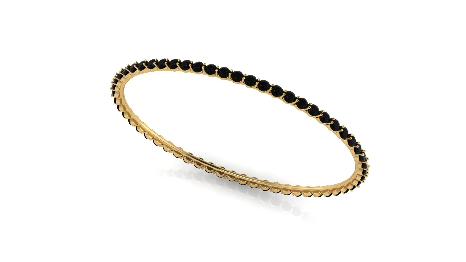 Signature Black Diamond Bangle