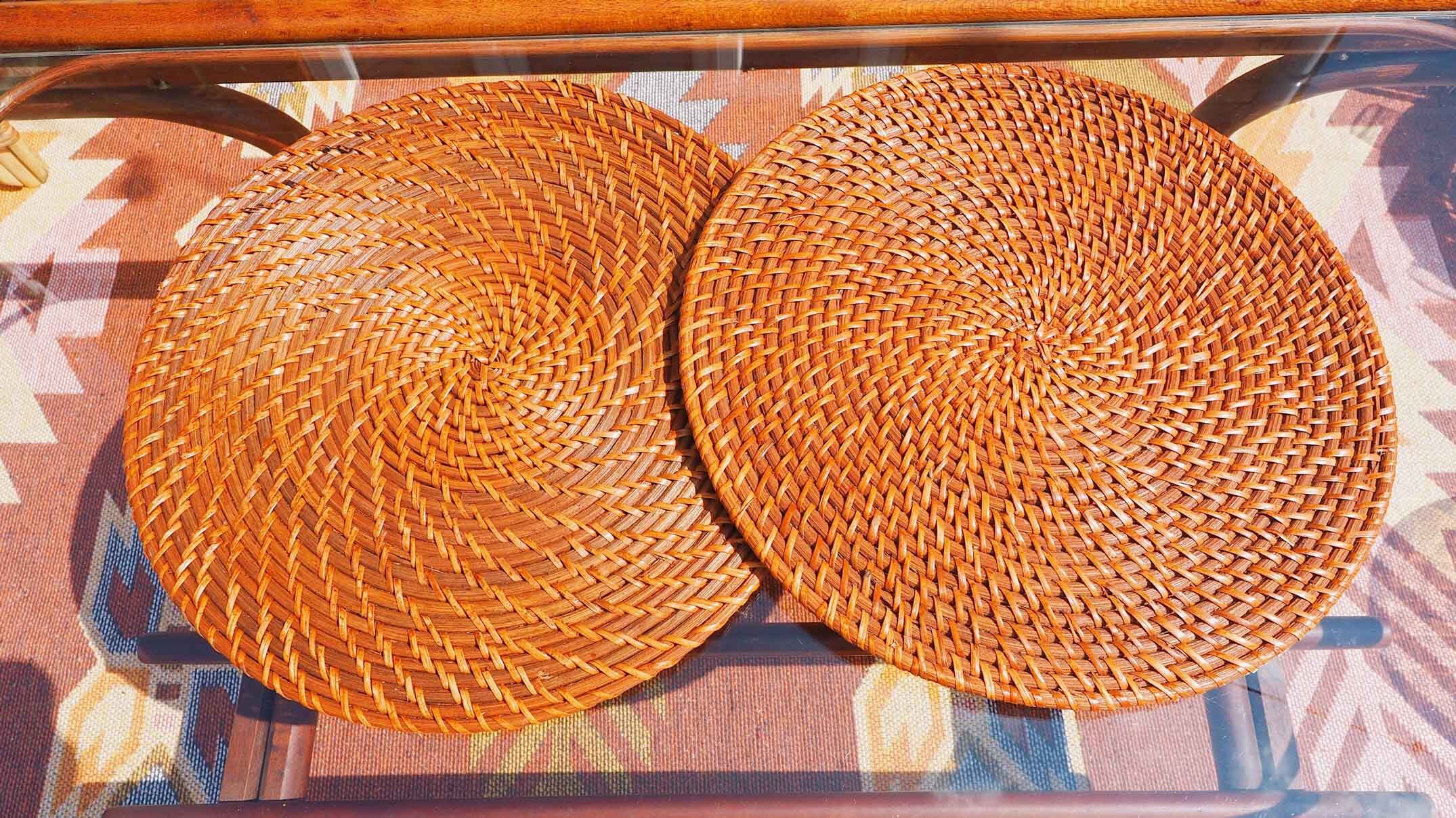 X2 RATTAN LARGE PLACEMATS — Halcyon Daze Store
