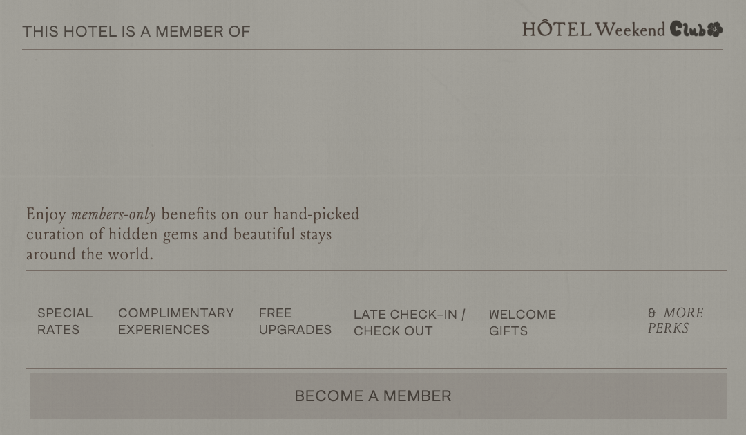 Meem Townhouse — Hôtel Weekend | Barefoot Luxury for the Modern Nomad