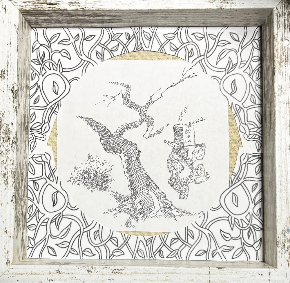 How to Build an Embroidery Shadow Box (Little Bear Edition) — ZEEBAM