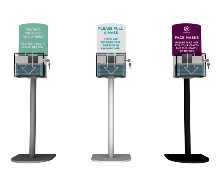Mask Dispenser Stand | No messy exposed disposable face masks