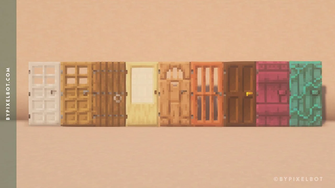 How to Make a Door in Minecraft — ByPixelbot