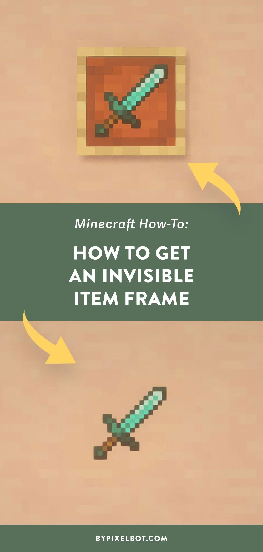 How to Get an Invisible Item Frame in Minecraft — ByPixelbot
