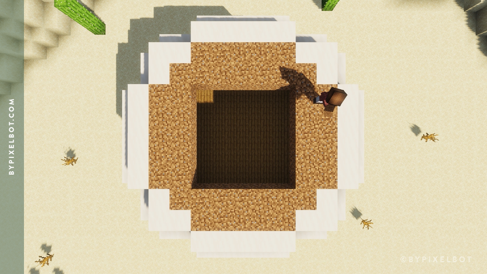 Minecraft: How to Build a Beautiful Dome Base in the Desert — ByPixelbot