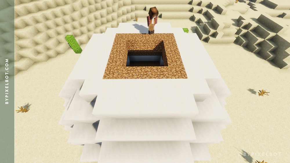 Minecraft: How to Build a Beautiful Dome Base in the Desert — ByPixelbot