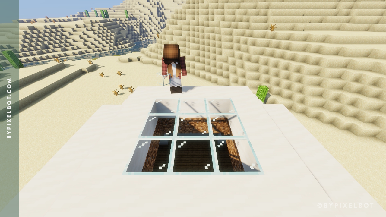 Minecraft: How to Build a Beautiful Dome Base in the Desert — ByPixelbot