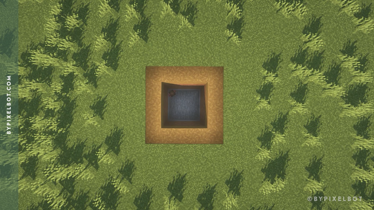 Minecraft: How to Build a Cozy Underground Base (Tutorial) — ByPixelbot