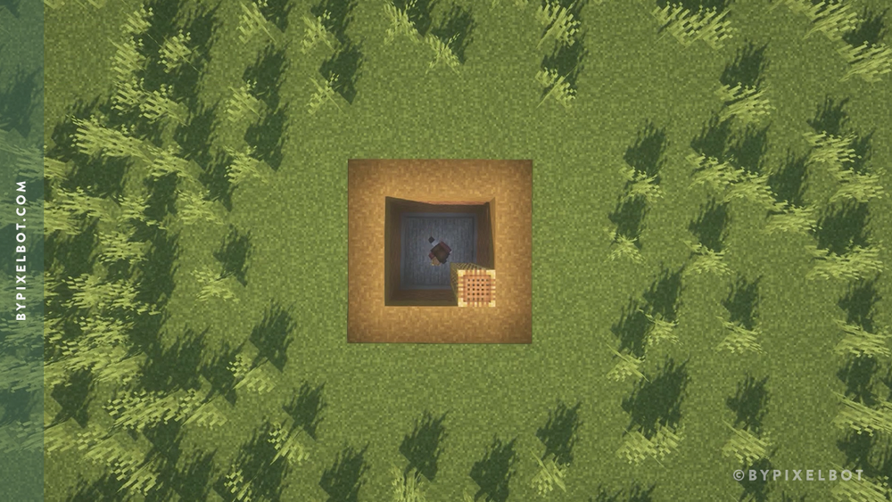 Minecraft: How to Build a Cozy Underground Base (Tutorial) — ByPixelbot