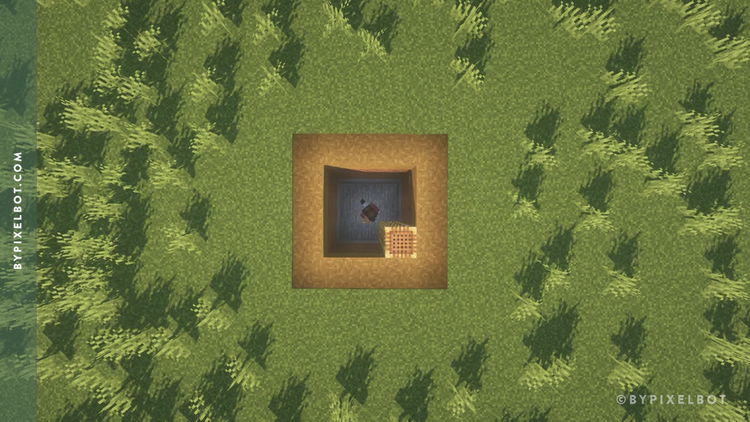 Minecraft: How to Build a Cozy Underground Base (Tutorial) — ByPixelbot