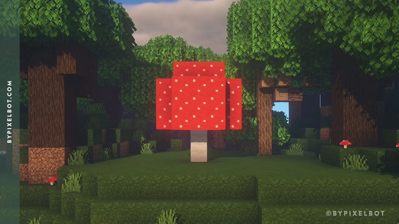 Minecraft: How to Build an Easy Mushroom House — ByPixelbot
