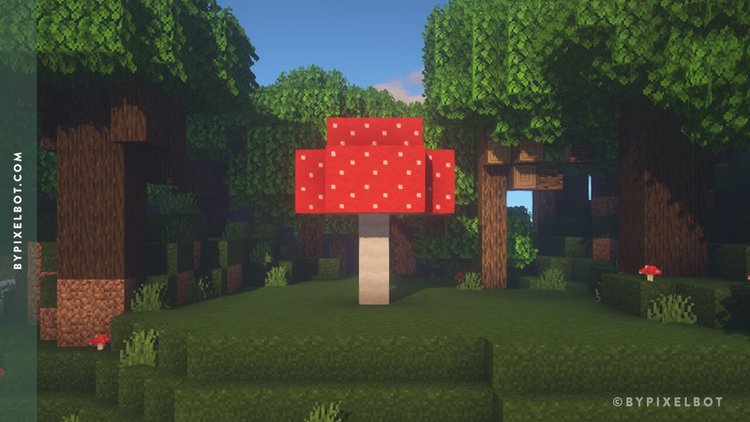 Minecraft: How to Build an Easy Mushroom House — ByPixelbot