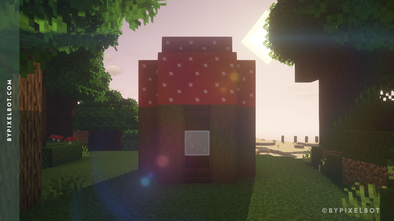 Minecraft: How to Build an Easy Mushroom House — ByPixelbot