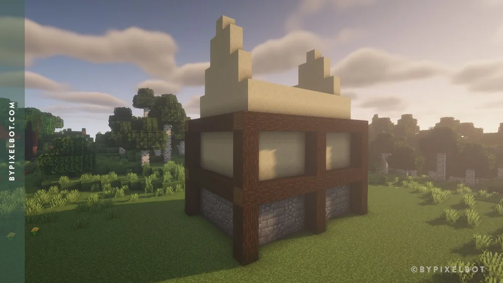 How to Build a Rustic Medieval Tavern in Minecraft — ByPixelbot