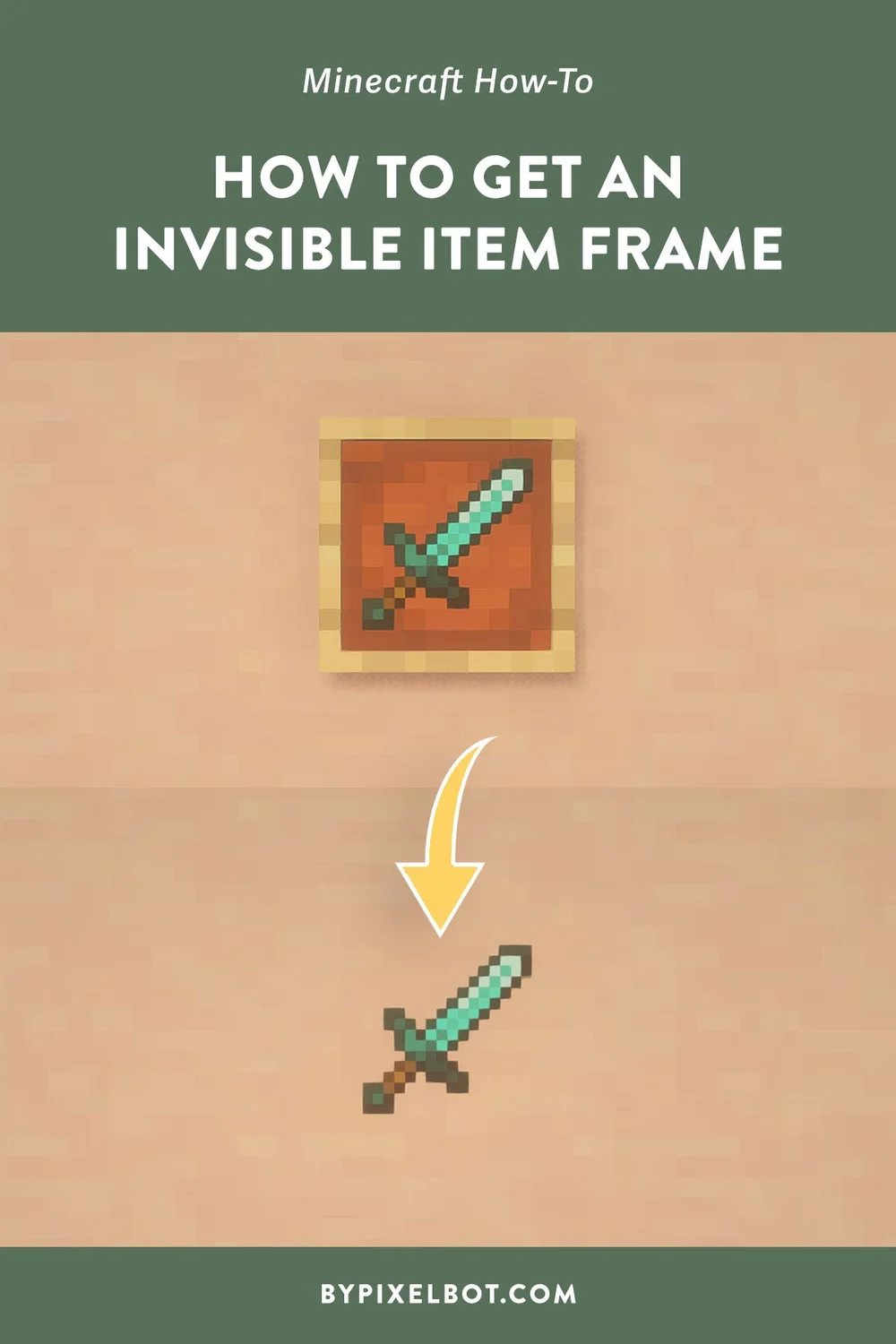 How to Get an Invisible Item Frame in Minecraft — ByPixelbot