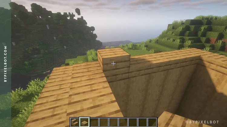 How to Build Basic Oak Starter House in Minecraft — ByPixelbot