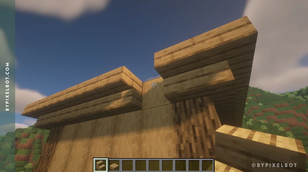 How to Build Basic Oak Starter House in Minecraft — ByPixelbot