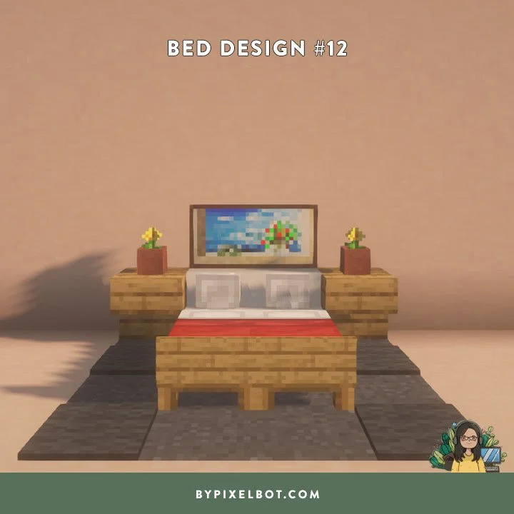 20 Beautiful Minecraft Bed Design Ideas (Double Bed Edition) — ByPixelbot