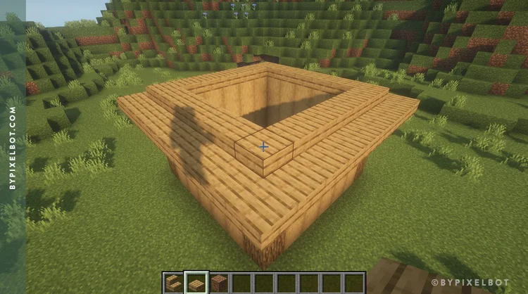 How to Build Basic Oak Starter House in Minecraft — ByPixelbot
