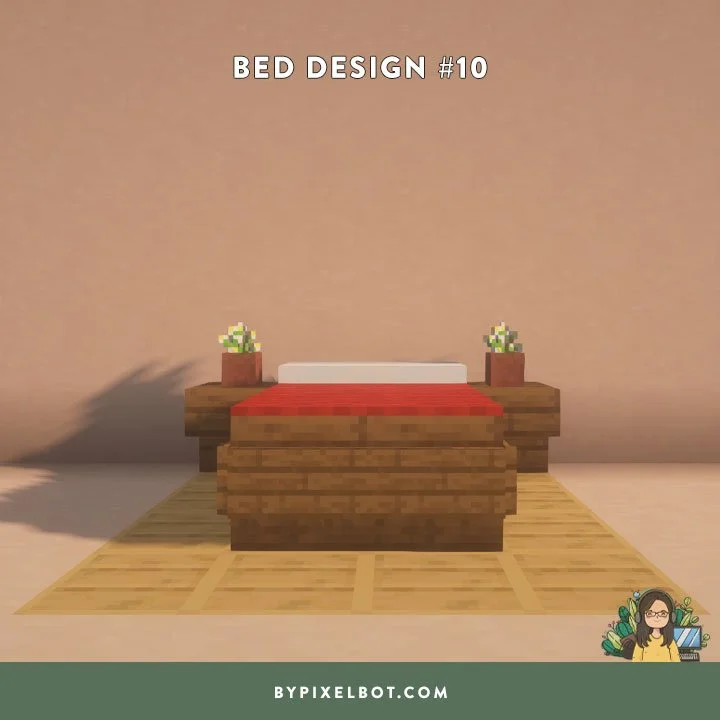 20 Beautiful Minecraft Bed Design Ideas (Double Bed Edition) — ByPixelbot