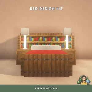 20 Beautiful Minecraft Bed Design Ideas (Double Bed Edition) — ByPixelbot