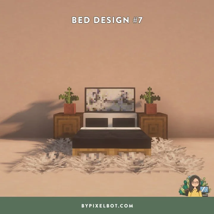 20 Beautiful Minecraft Bed Design Ideas (Double Bed Edition) — ByPixelbot