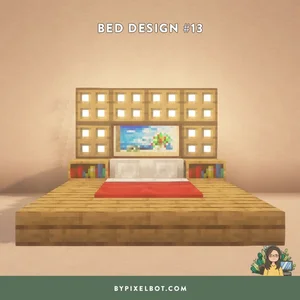 20 Beautiful Minecraft Bed Design Ideas (Double Bed Edition) — ByPixelbot