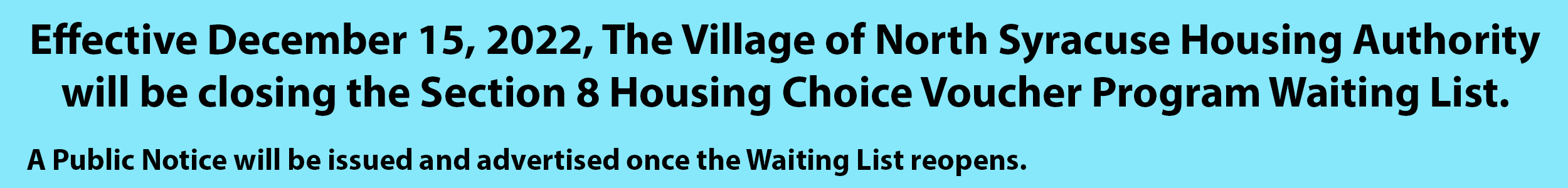Village of North Syracuse Housing Authority