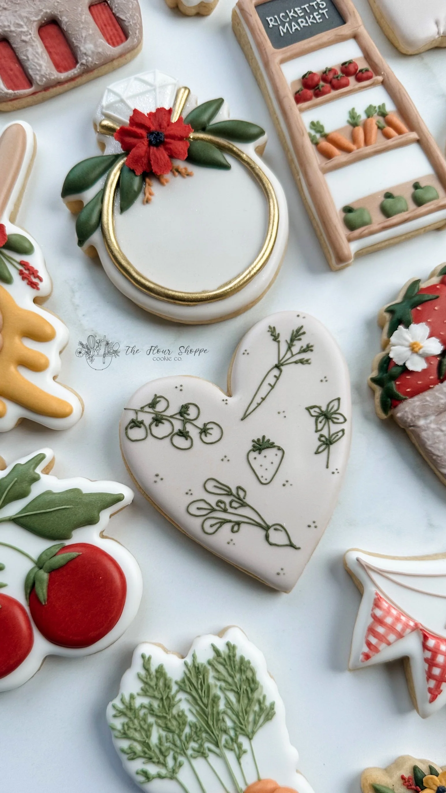 Farmer’s Market Bridal Shower Cookies: She’s Off the Market Locally ...