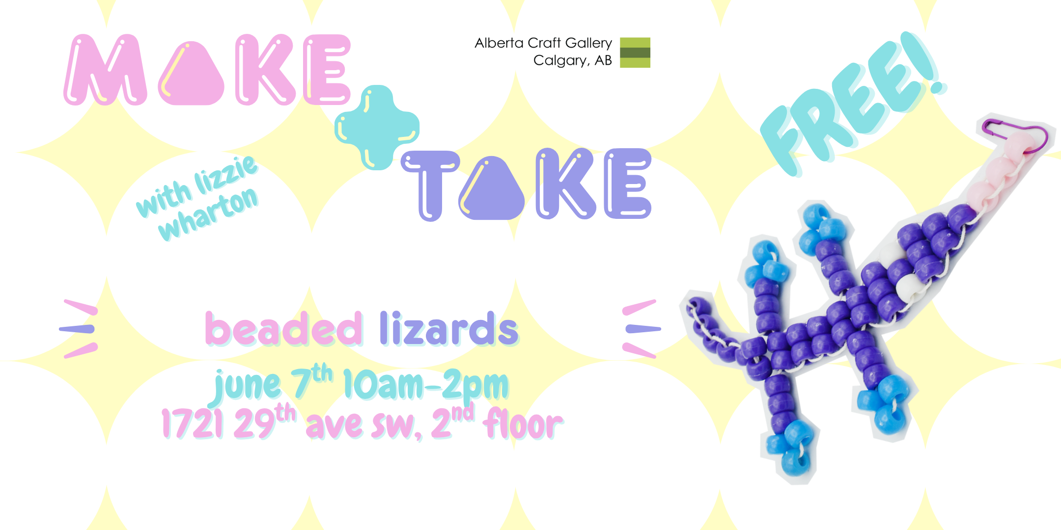 Make and Take: Beaded Lizards — Alberta Craft Council